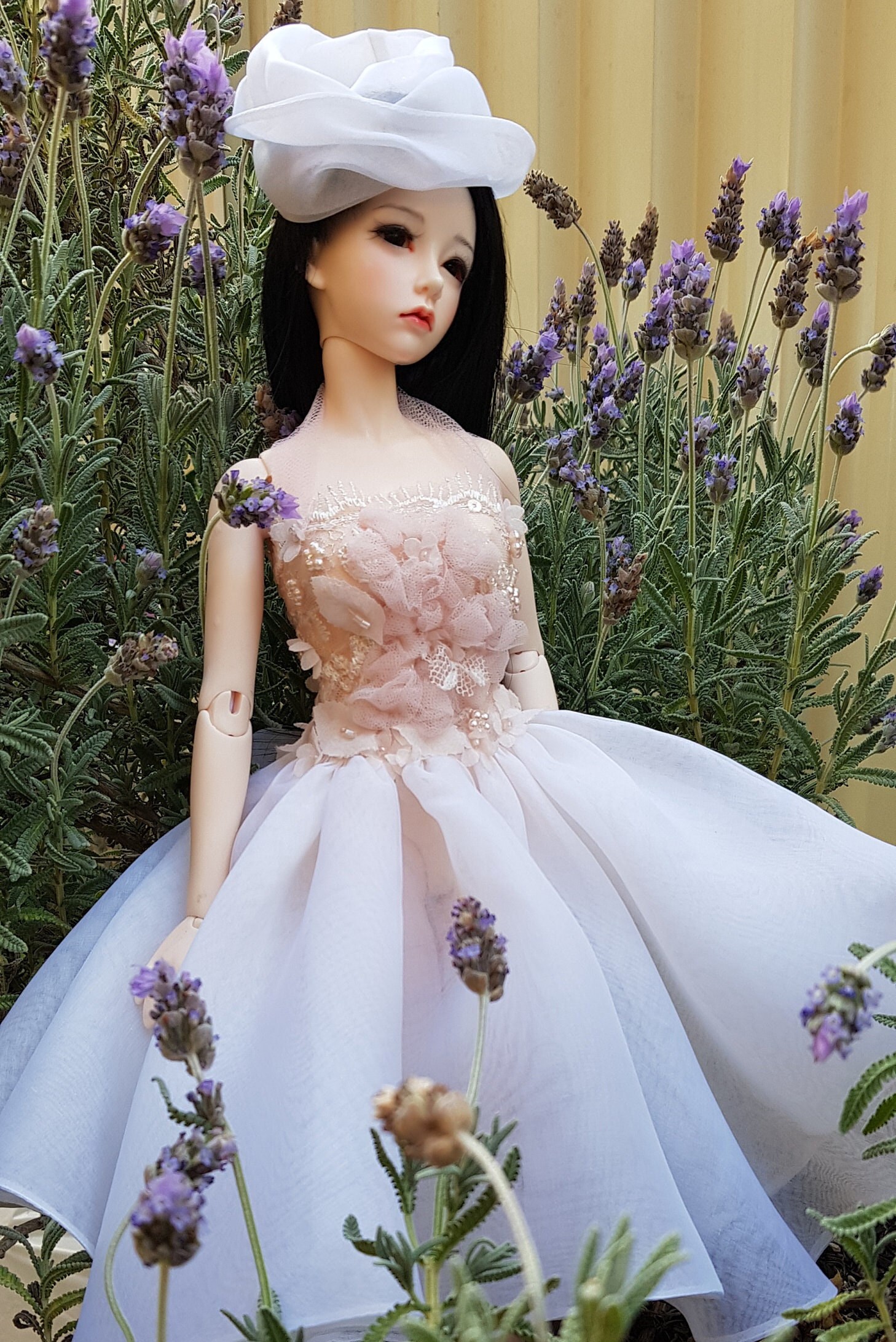 BJD Fashion Doll Outfit, Dress and Hat for 1/3 1/4 Bjd, Popovy Sisters ...