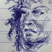 Enlarged Face Sketch - Psychotherapy Classmate - Unique Pen Drawing ...