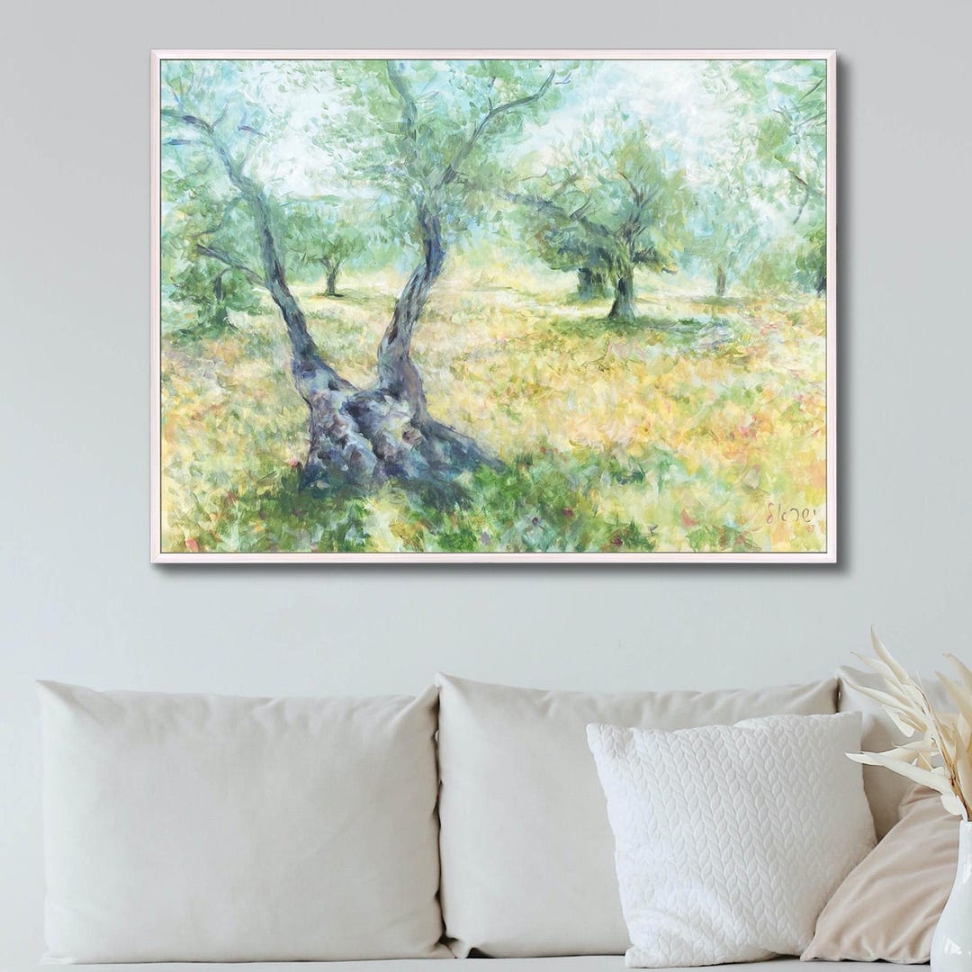 Olive Grove - Original Acrylic Painting - Peaceful Scene - Etsy