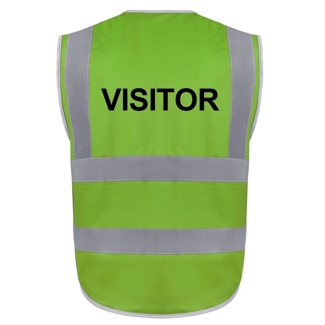 TOPTIE Visitor Safety Vest 9 Pockets High Visibility Safety - Etsy TOPTIE Visitor Safety Vest 9 Pockets High Visibility Safety - Etsy