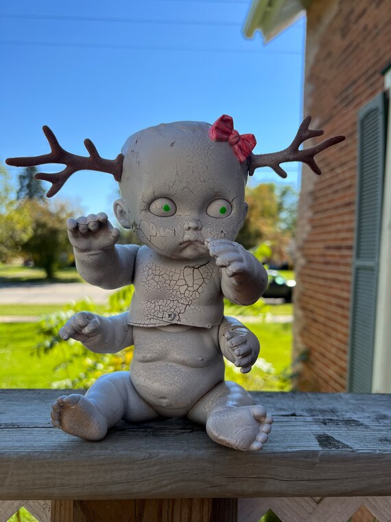 Cindy Centipede Doll Planter. Includes LIVE Brain Cactus. - Etsy