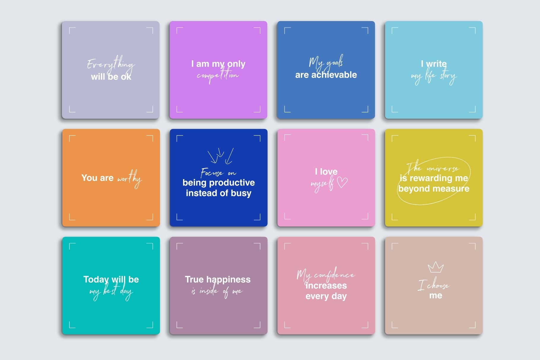 Digital & Printable Affirmation Cards - Etsy