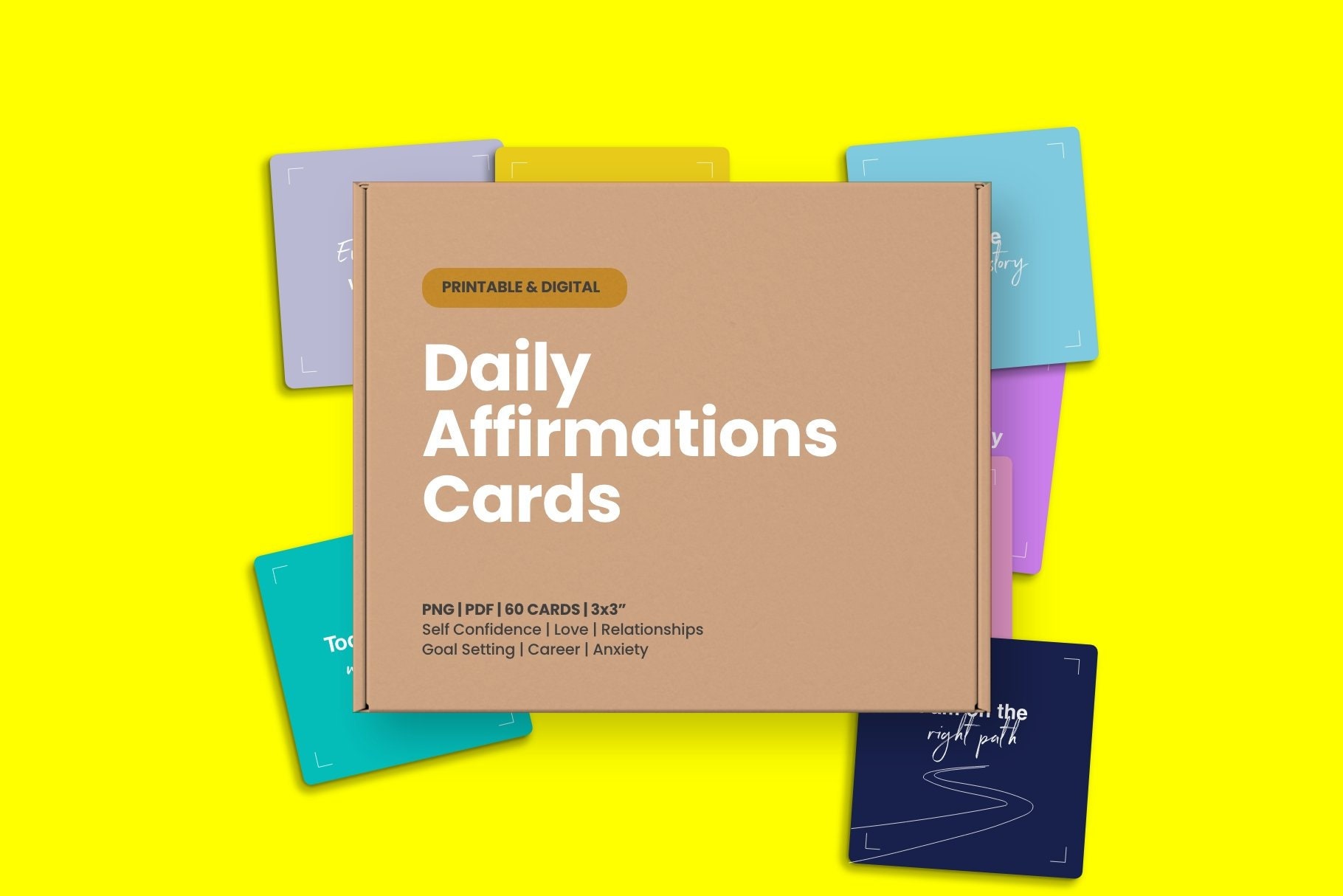 Digital & Printable Affirmation Cards - Etsy
