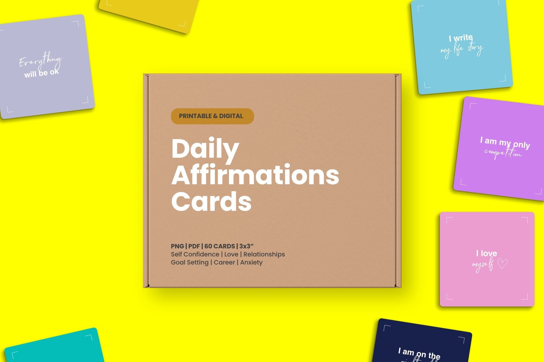 Digital & Printable Affirmation Cards - Etsy