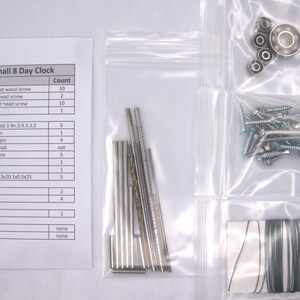 SP13 Small 8 Day Clock Parts Kit - Etsy