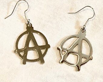 Anarchist Earrings - Etsy