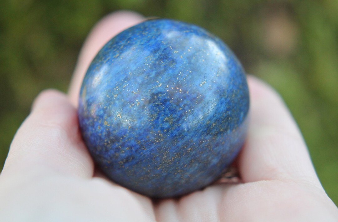 Lapis Lazuli Sphere Polished Natural Blue Crystal Sphere 35-40mm Rare ...