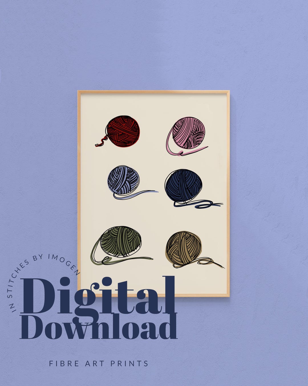 Illustrated Yarn Collection, DIGITAL DOWNLOAD, Illustrated Yarn, Gift ...