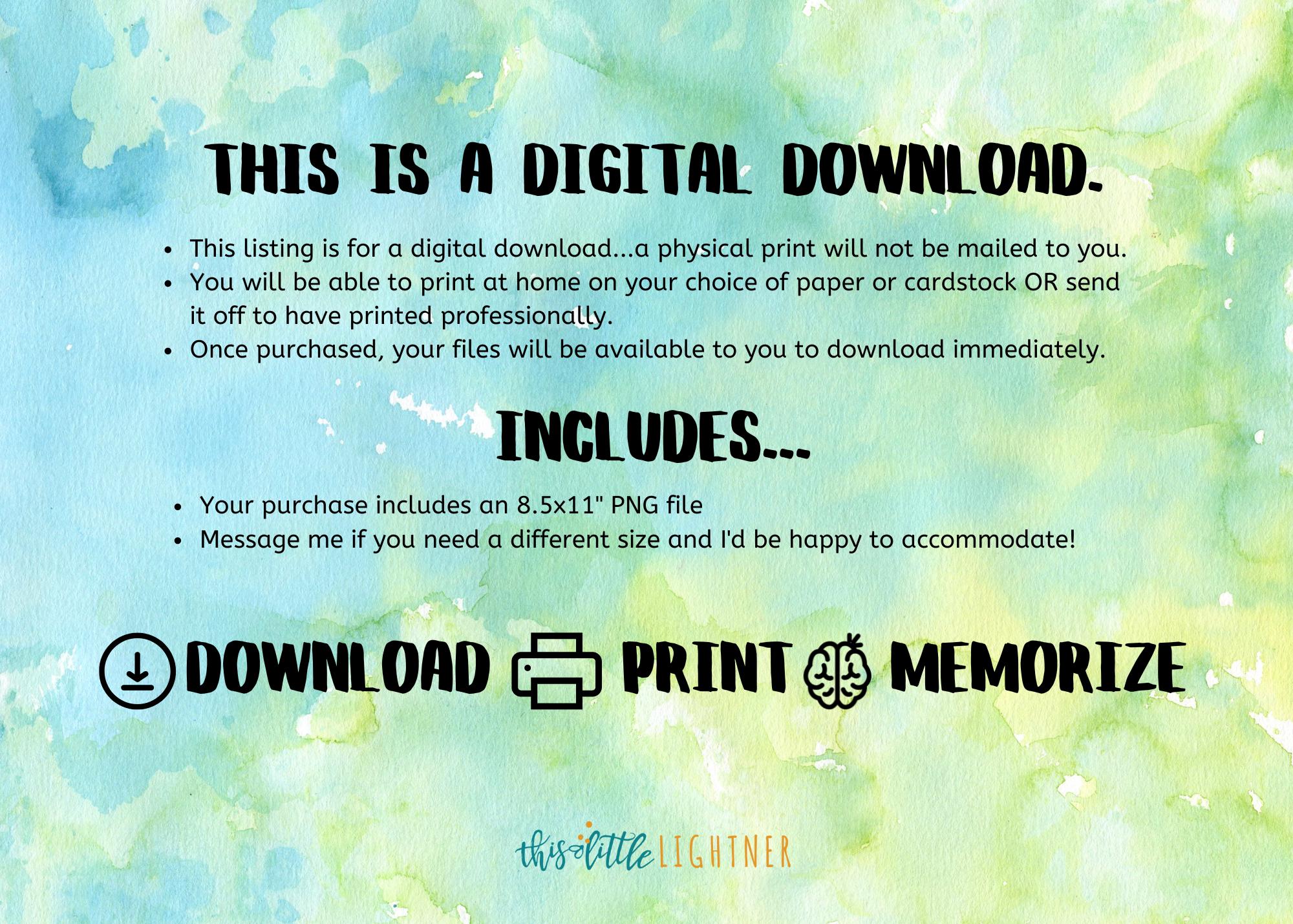 Psalm 23 / Bible Memory / Scripture Memorization Through Visualization ...