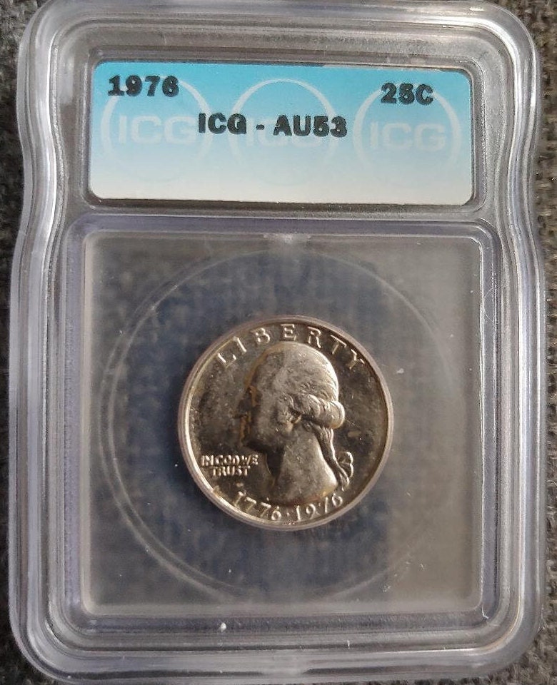 1776-1976 Bi-Centennial Quarters Graded AU-45 Collectibles Art ...