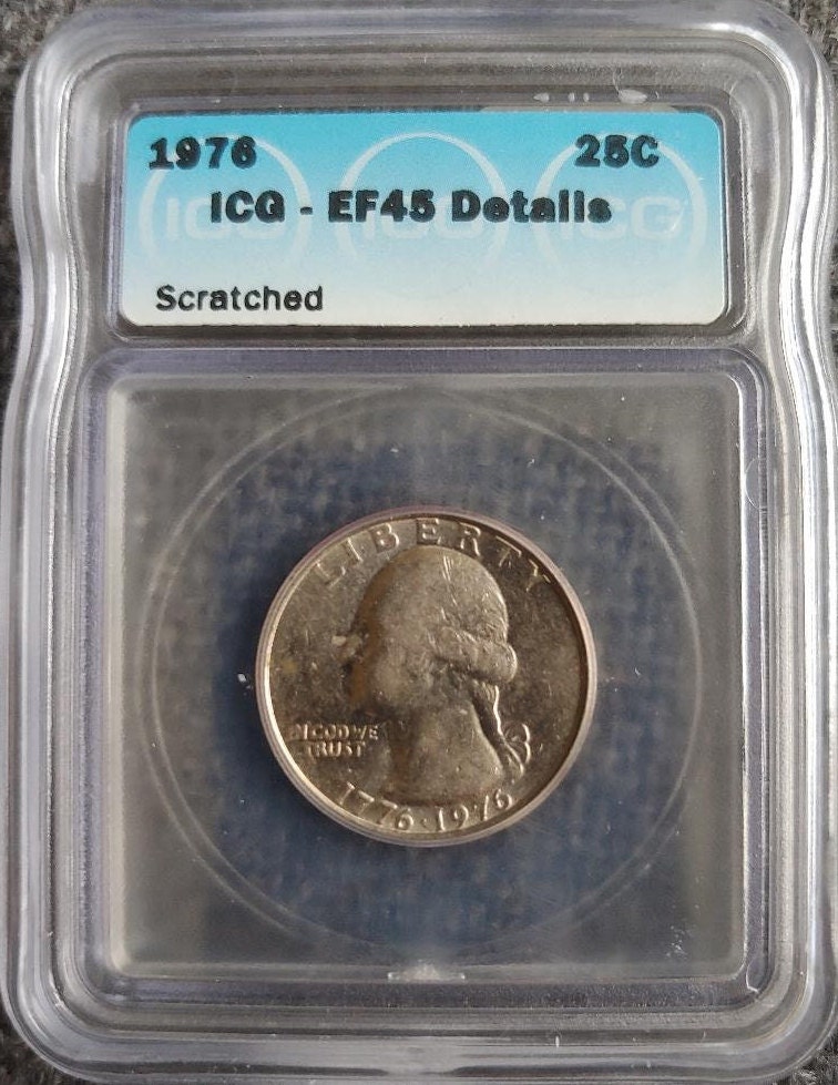 1776-1976 Bi-Centennial Quarters Graded AU-45 Collectibles Art ...