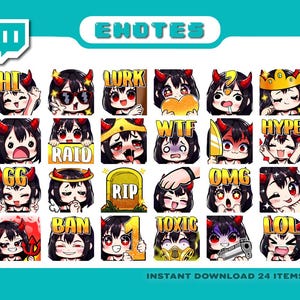 Emotes de Devil Girl para Twitch, Discord y TikTok / Emotes en oferta ...