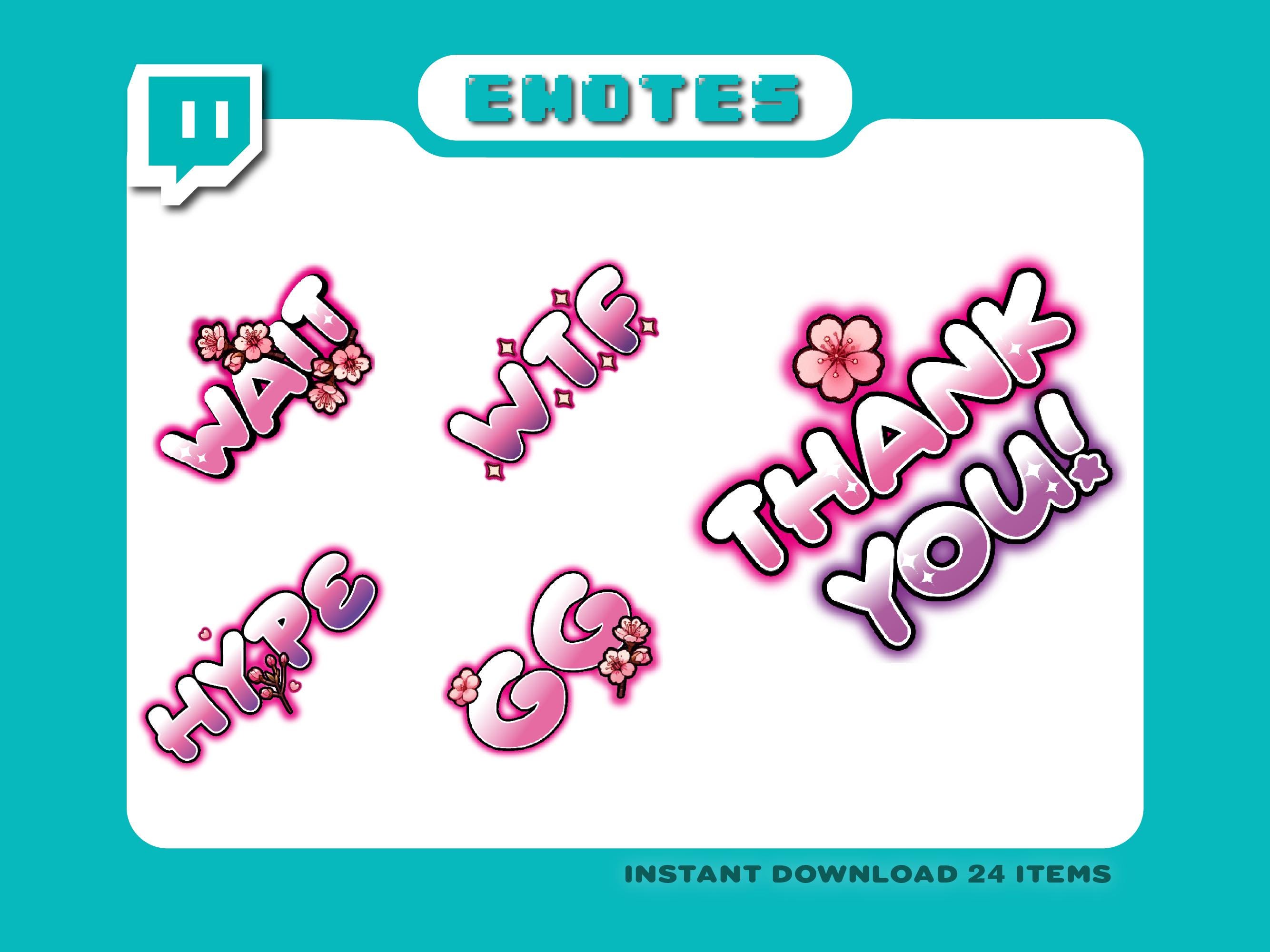 Twitch Emotes, Text Emotes, Comic Emotes, Sakura Emotes, Anime Emotes ...