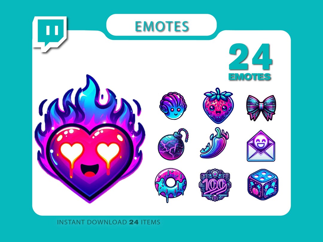 Cyberpunk Emotes for Twitch, Discord, and Tiktok | Emotes on Sale - Etsy