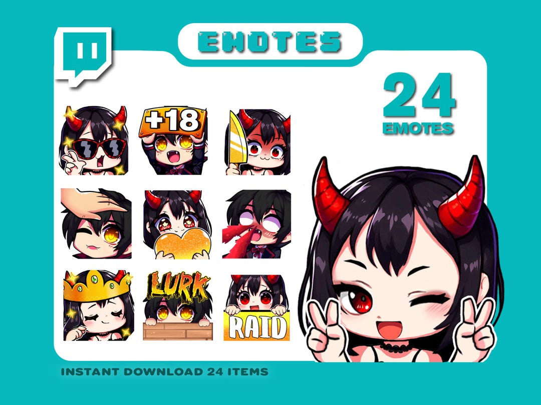 Twitch Emotes, Evil Twitch Emotes, Vampire Twitch Emotes | Cute Undead ...