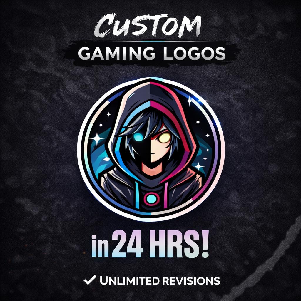 Custom Gaming Logo Service | Twitch Logo, Youtube Logo, Kick Logo ...