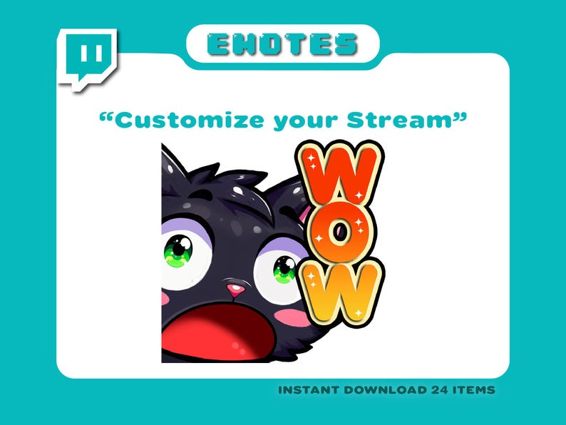 Emotes de gato negro para Twitch, Discord y TikTok / Emotes en oferta ...