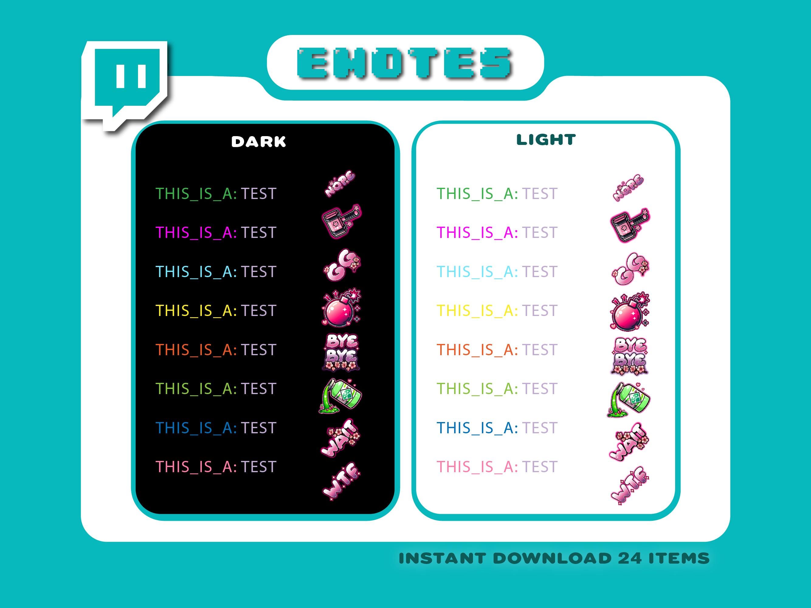 Twitch Emotes, Text Emotes, Comic Emotes, Sakura Emotes, Anime Emotes ...
