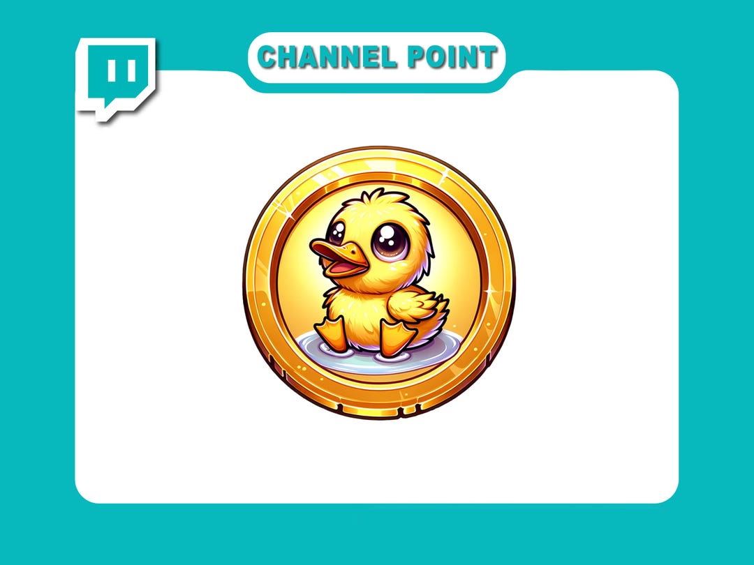 Duck Channel Point – Twitch Channel Points Icon - Custom Reward PNG ...