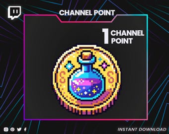 Twitch Channel Points Icon – Custom Reward PNG – Stream Loyalty Points ...