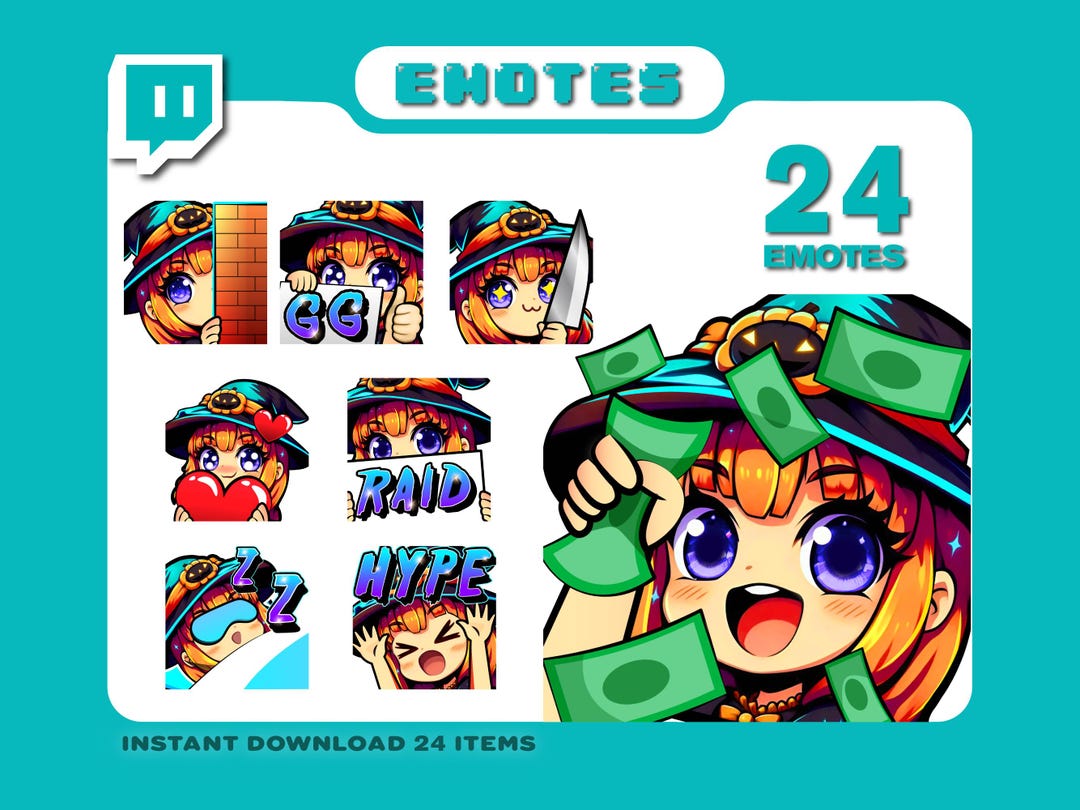 Twitch Emotes, Witch Emotes, Girl Emotes, Text Emotes, Halloween Emotes ...