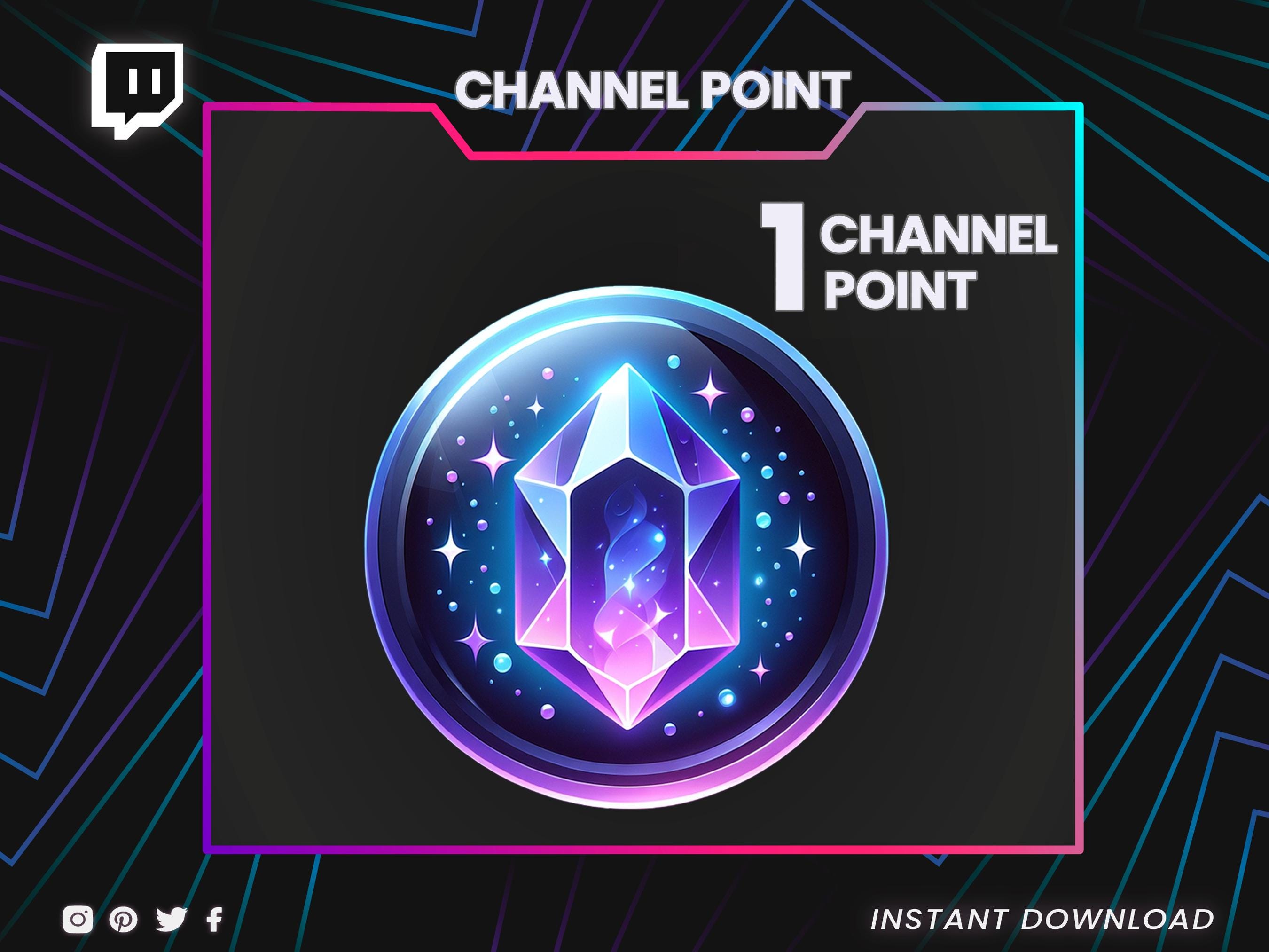 Twitch Channel Points Icon – Custom Reward PNG – Stream Loyalty Points ...