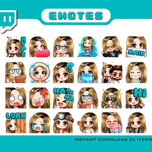 Fancy Fitness Girl Emotes for Twitch, Discord, and Tiktok | Emotes on ...