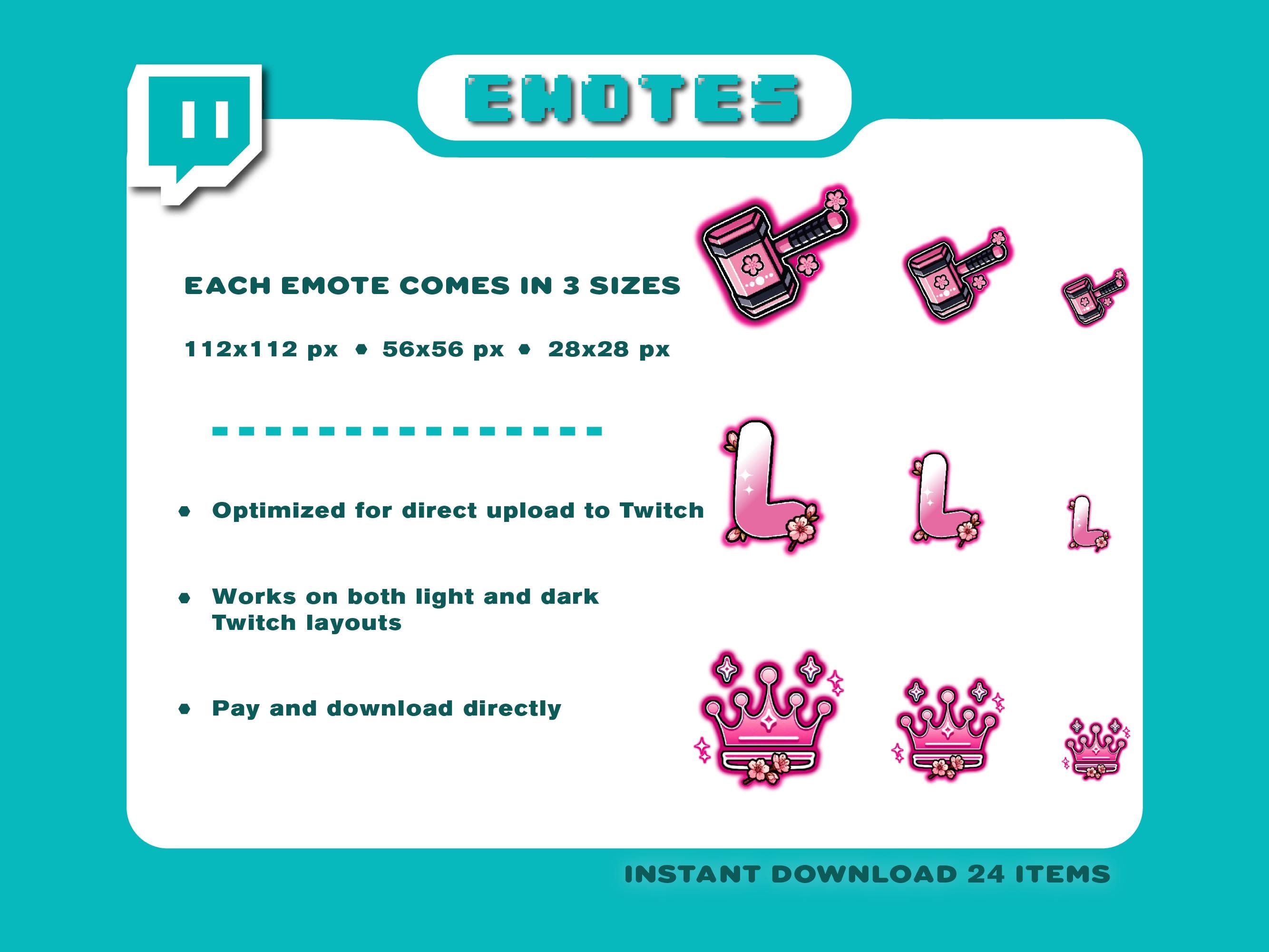 Twitch Emotes, Text Emotes, Comic Emotes, Sakura Emotes, Anime Emotes ...