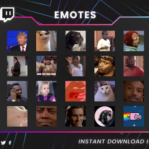 70 Cute and Funny Meme Emotes for Twitch and Youtube and Discord and ...