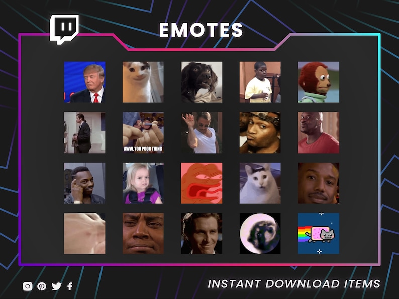 70 Cute and Funny Meme Emotes for Twitch and Youtube and Discord and ...