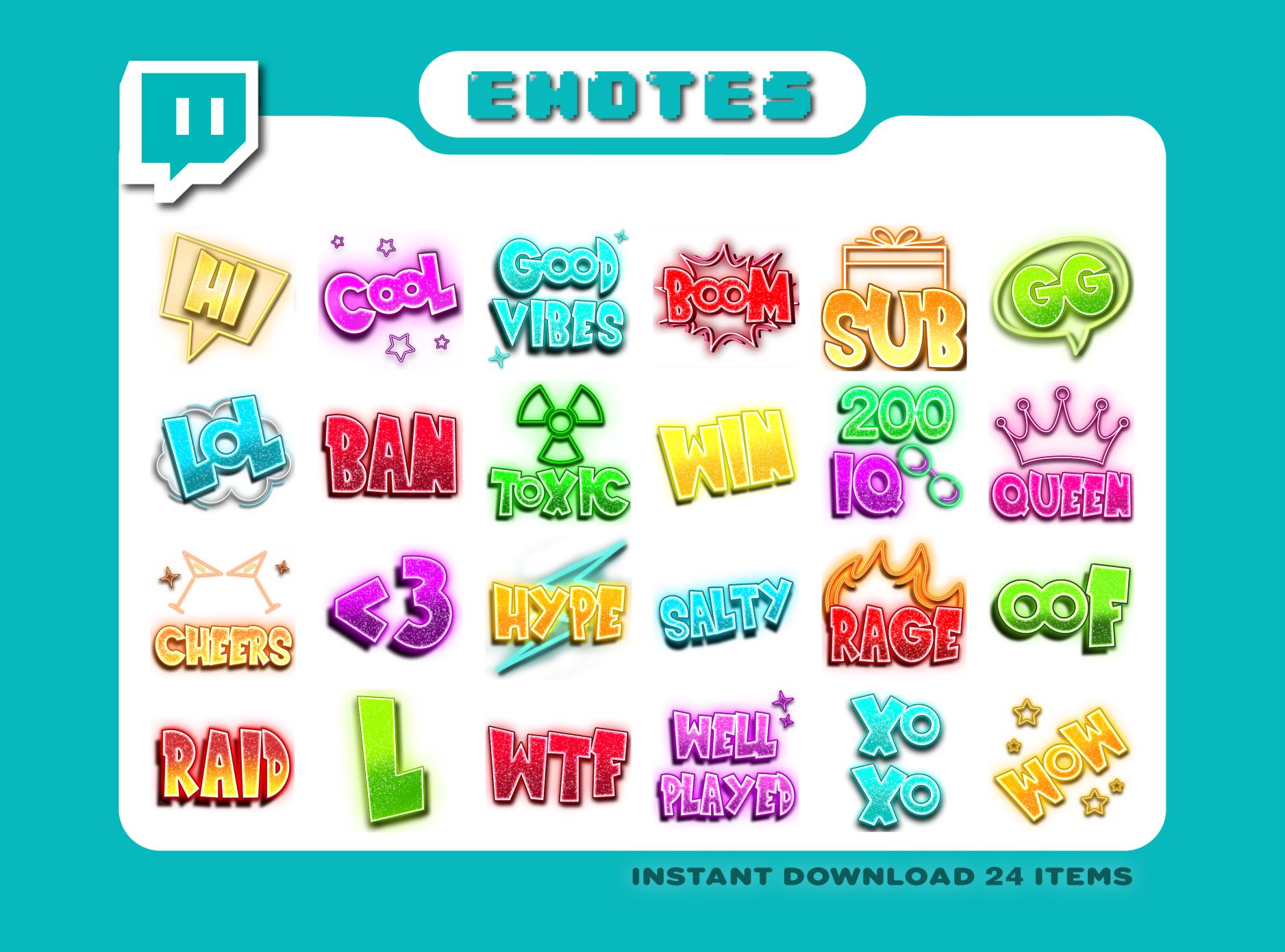 Twitch Emotes, Text Emotes, Comic Emotes, Anime Emotes, Cute Emotes ...