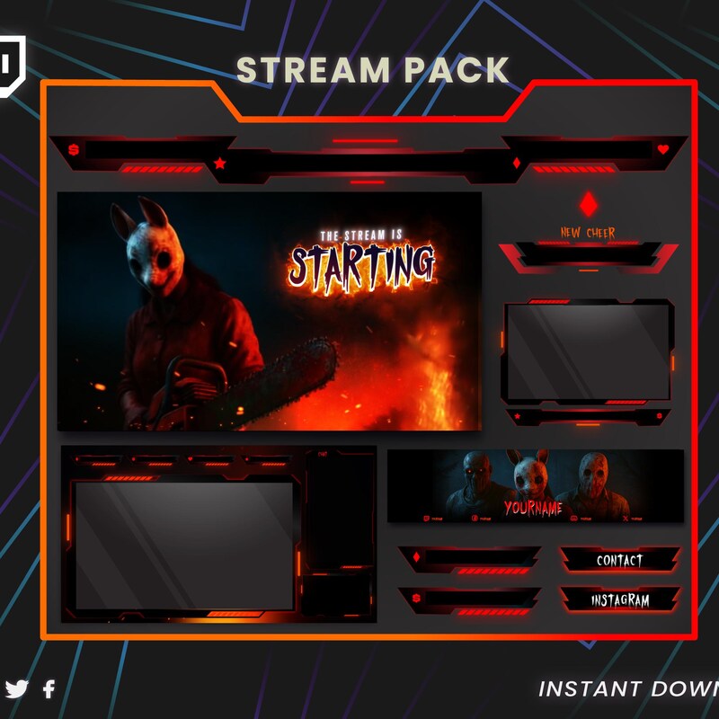 Dbd Halloween Screen Panels - Etsy