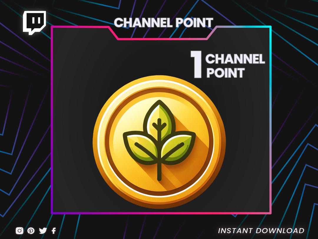 Twitch Channel Points Icon – Custom Reward PNG – Stream Loyalty Points ...