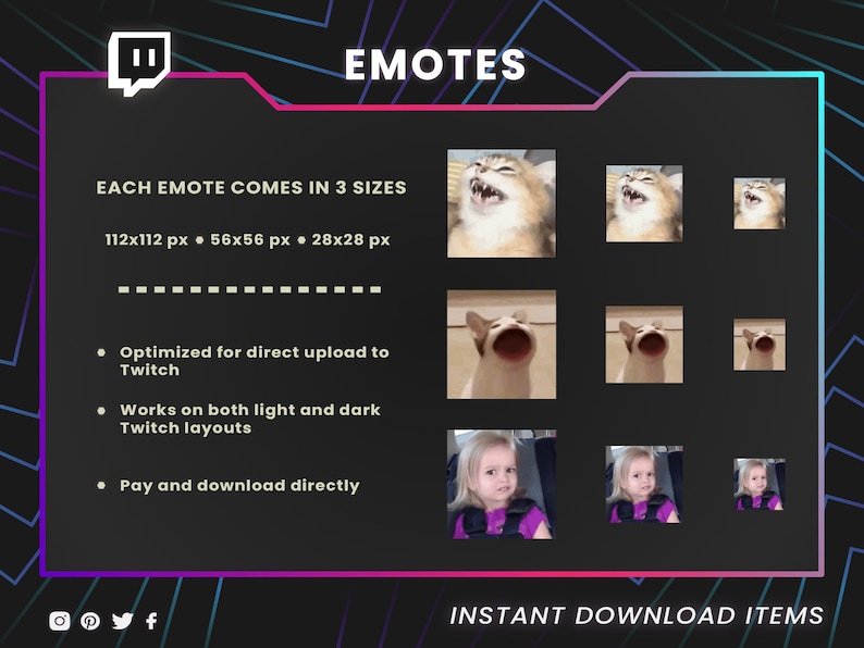 70 Cute and Funny Meme Emotes for Twitch and Youtube and Discord and ...