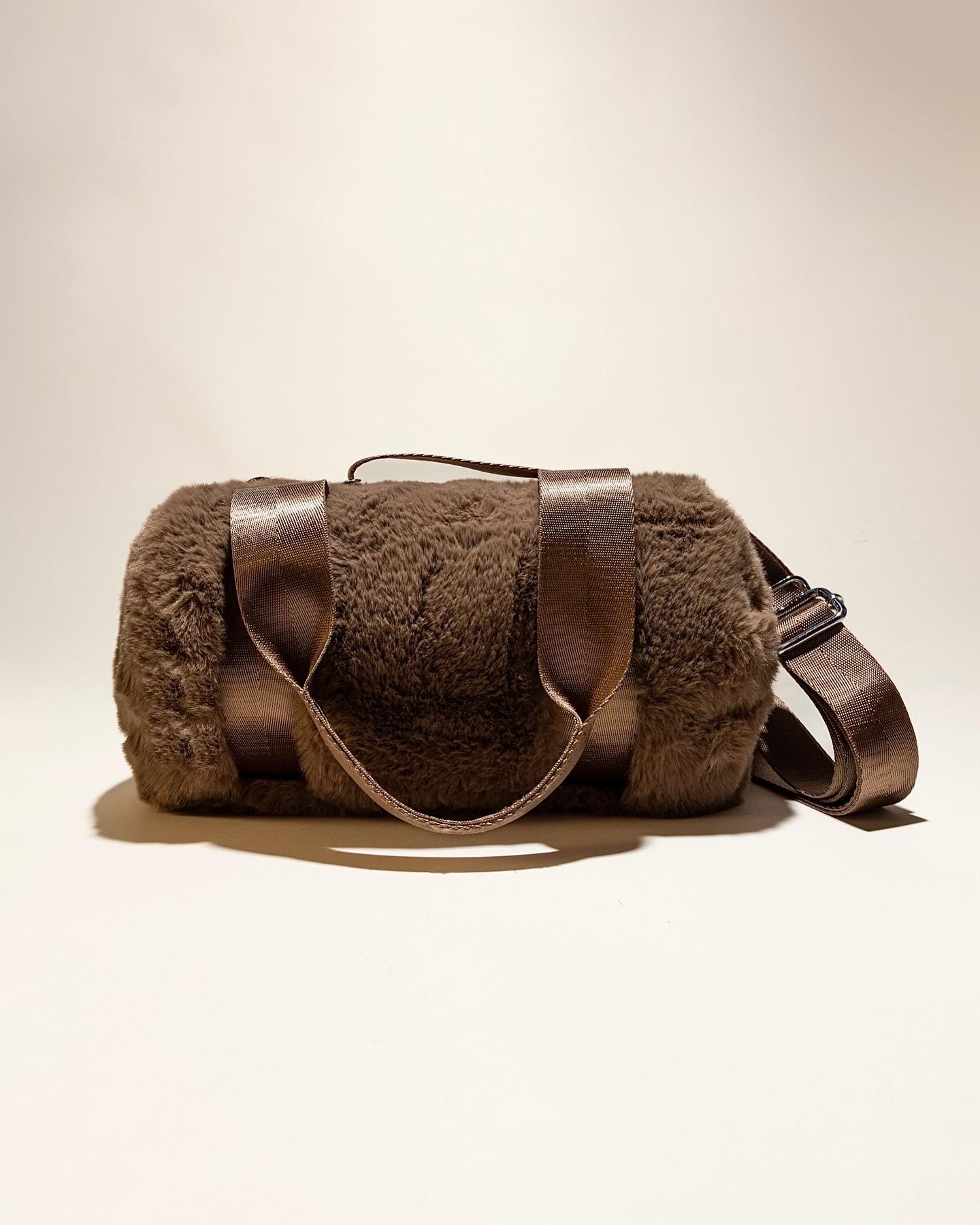 Fluffy Faux Fur Mini-duffel, Soft, Cozy, Detachable Strap, Fuzzy - Etsy