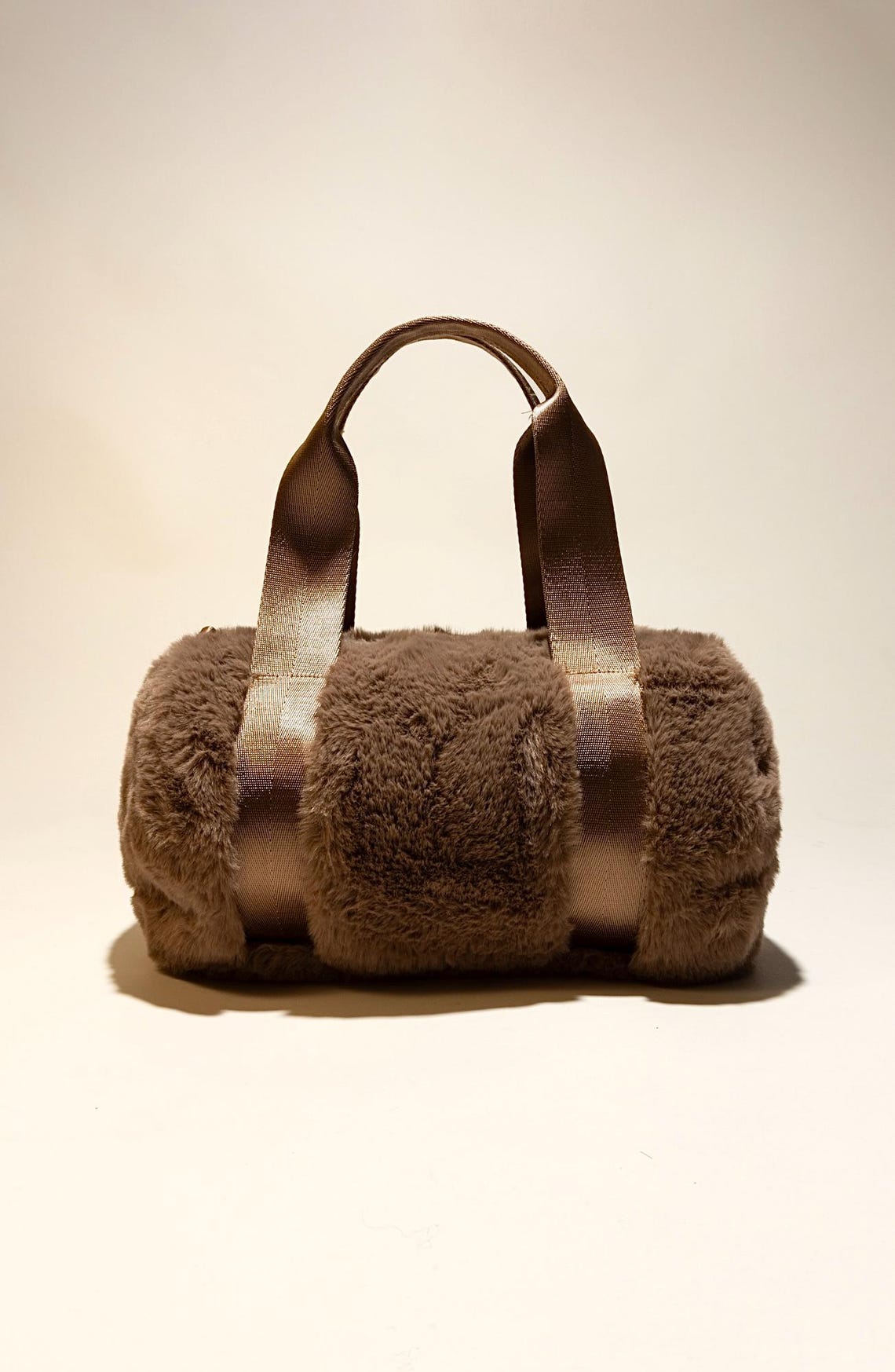 Fluffy Faux Fur Mini-duffel, Soft, Cozy, Detachable Strap, Fuzzy - Etsy