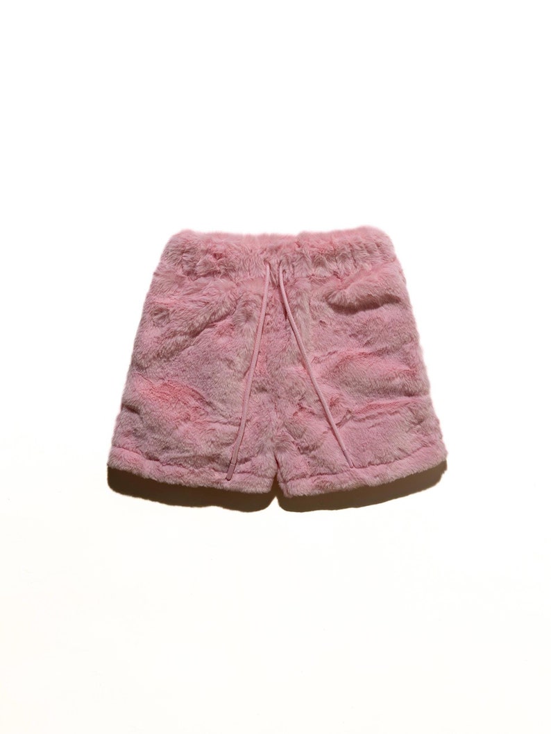 Fluffy Fur Cloud Shorts, Fuzzy Unisex Lounge Shorts for at Home, Cozy ...