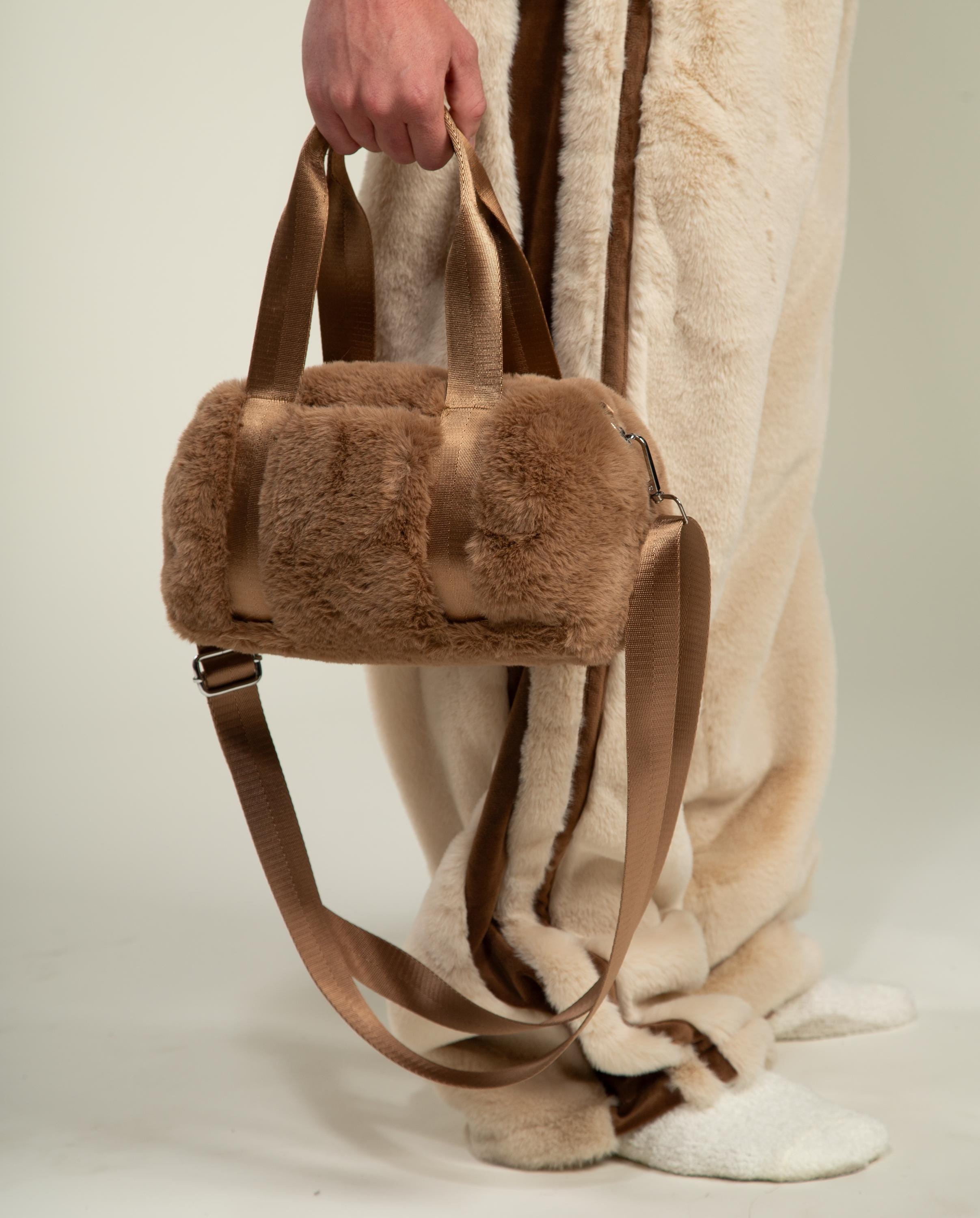 Fluffy Faux Fur Mini-duffel, Soft, Cozy, Detachable Strap, Fuzzy - Etsy