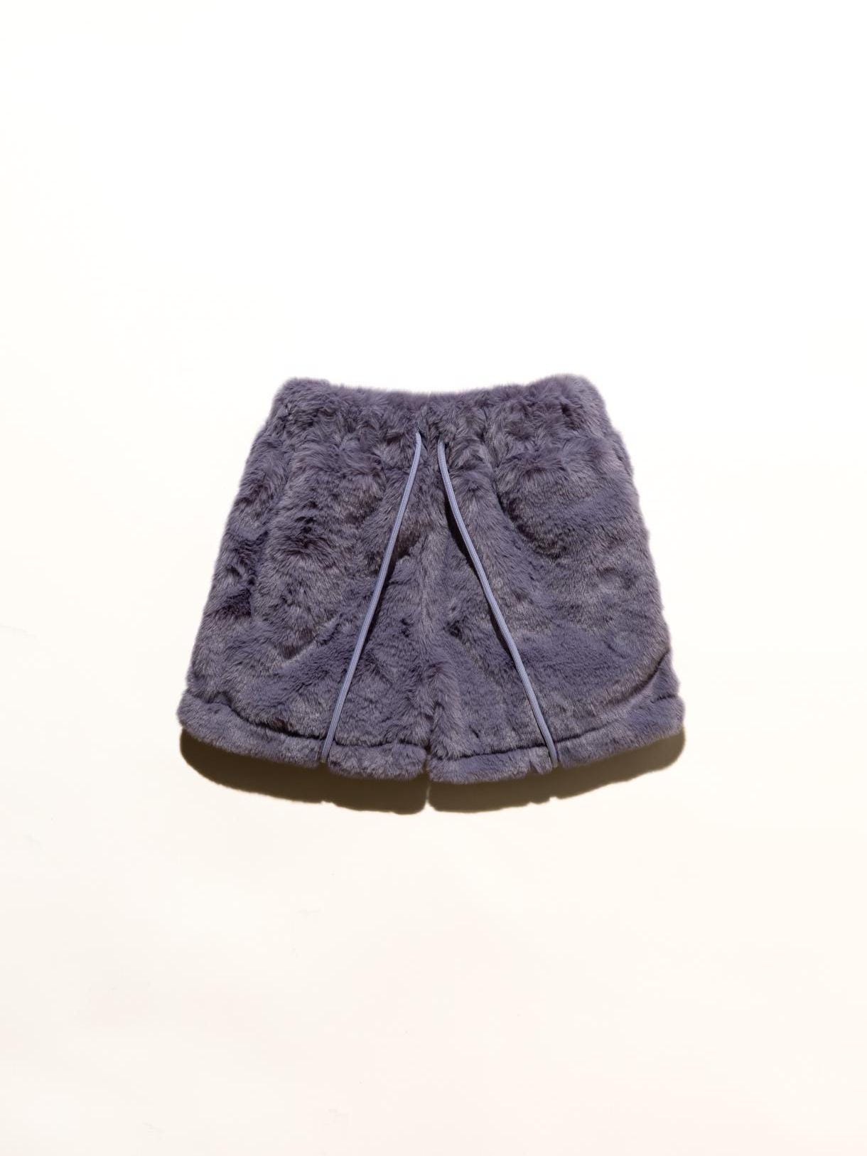 Fluffy Fur Cloud Shorts, Fuzzy Unisex Lounge Shorts for at Home, Cozy ...