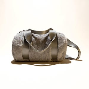 Fluffy Faux Fur Mini-duffel, Soft, Cozy, Detachable Strap, Fuzzy - Etsy