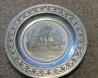 Carson Pewter Plate - Etsy