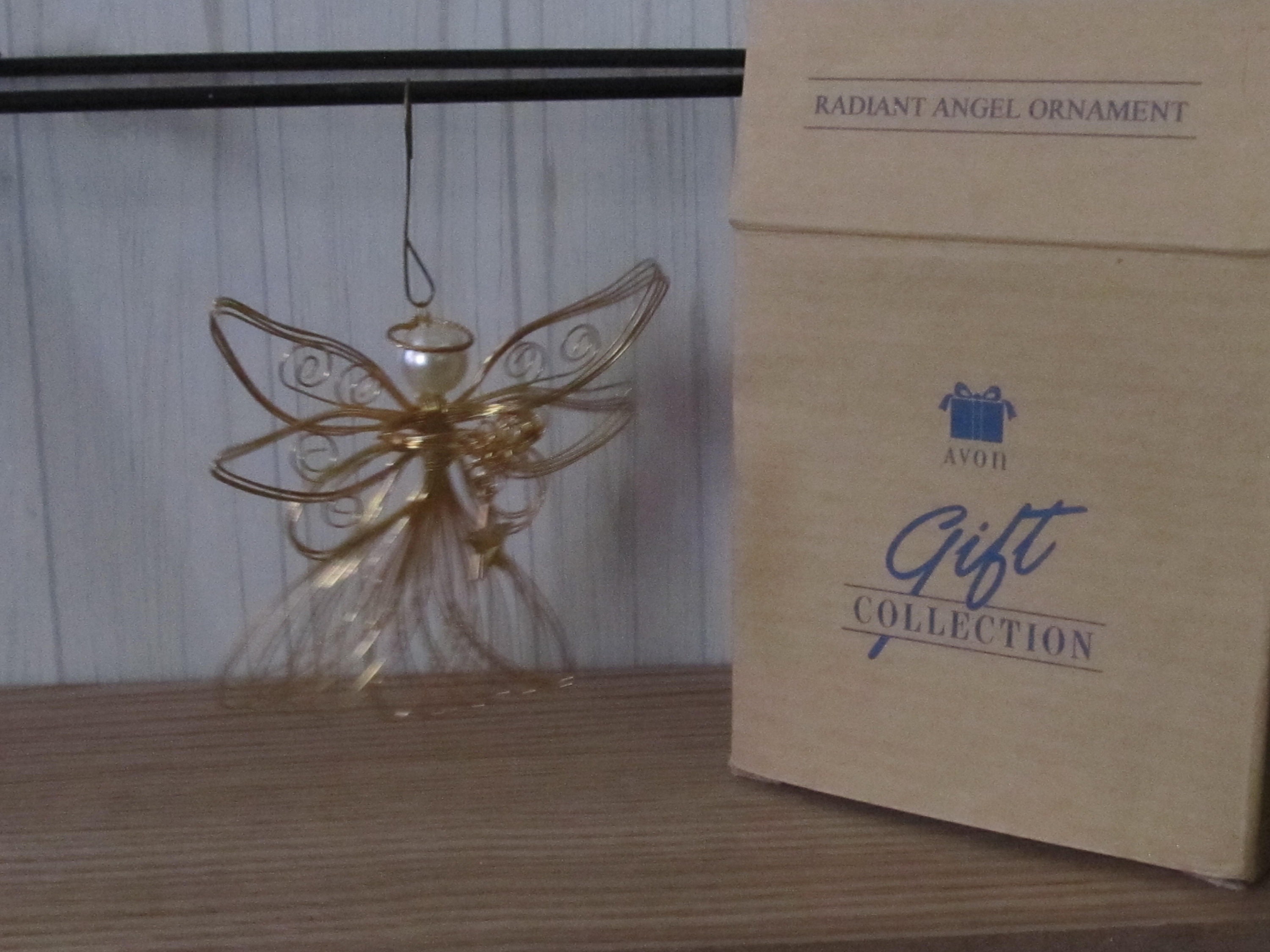 Radiant Angel Ornament 1997 Gold Wire Angel Avon Christmas - Etsy
