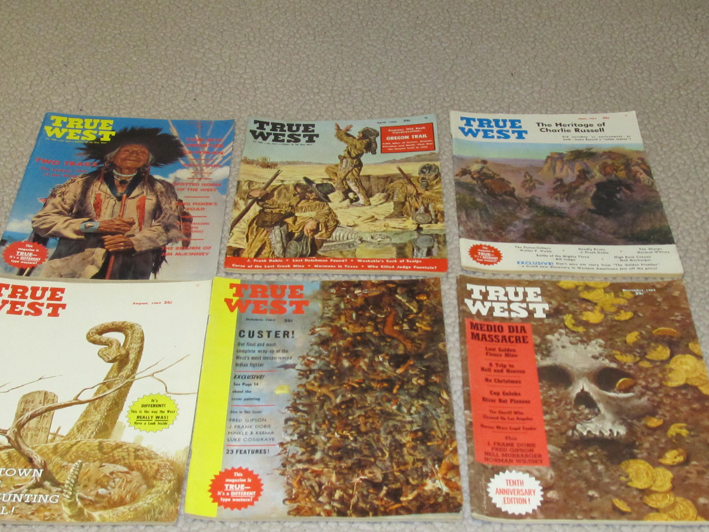 Lot of 6 True West Magazines. Vintage From 1963 - Etsy