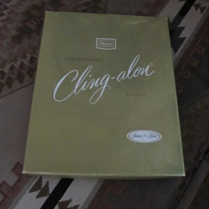 Vintage Sears Cling-alon Hosiery Cardboard Box Mist 8-1/2 - 9-1/2 ...