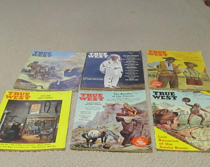 6 True West Vintage Magazines - 1962 - Etsy