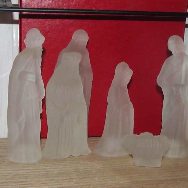 Glass Nativity Set - Etsy
