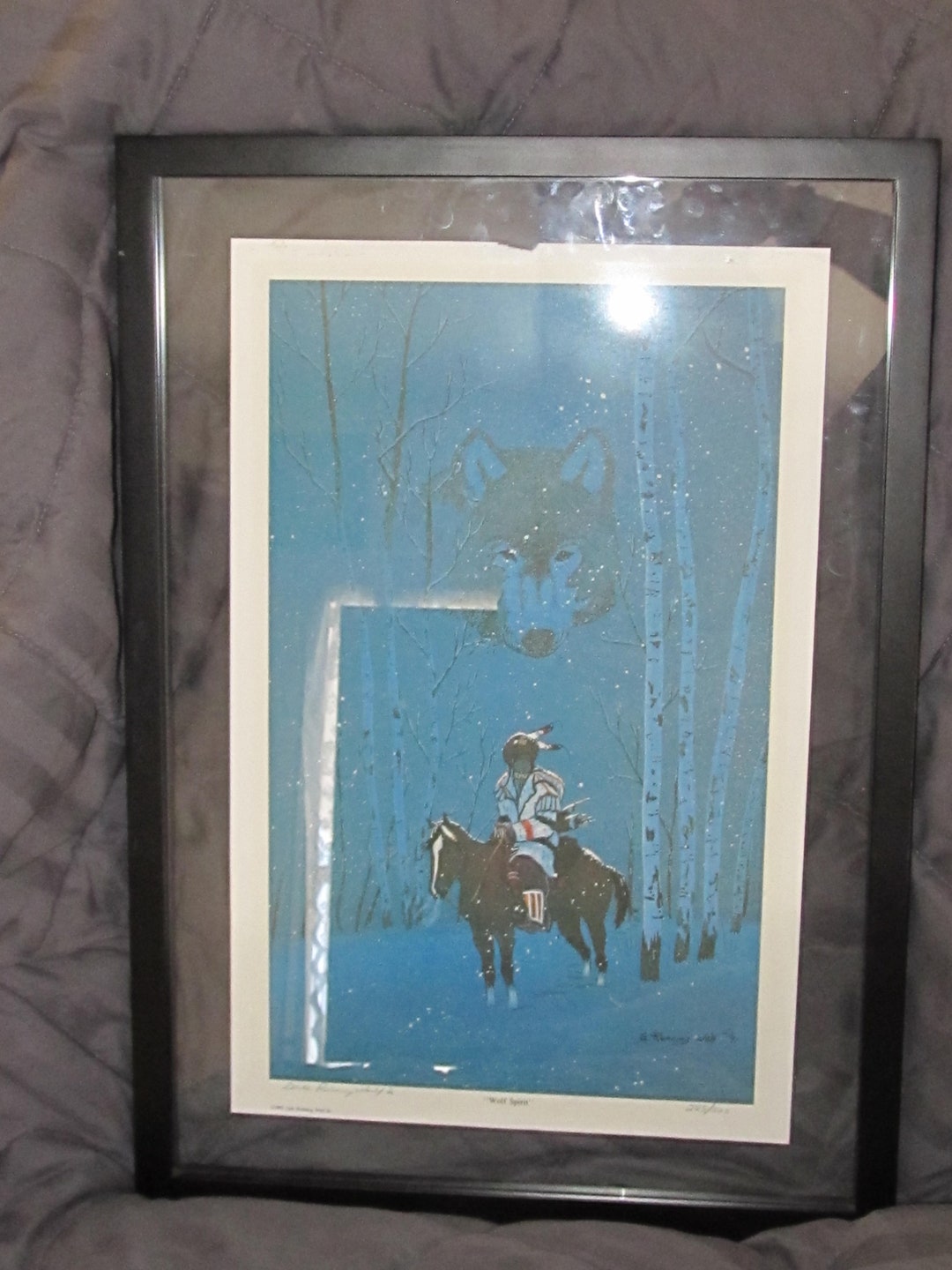 Print by Gale Running Wolf, Sr. Wolf Spirit 225/500 Signed - Etsy