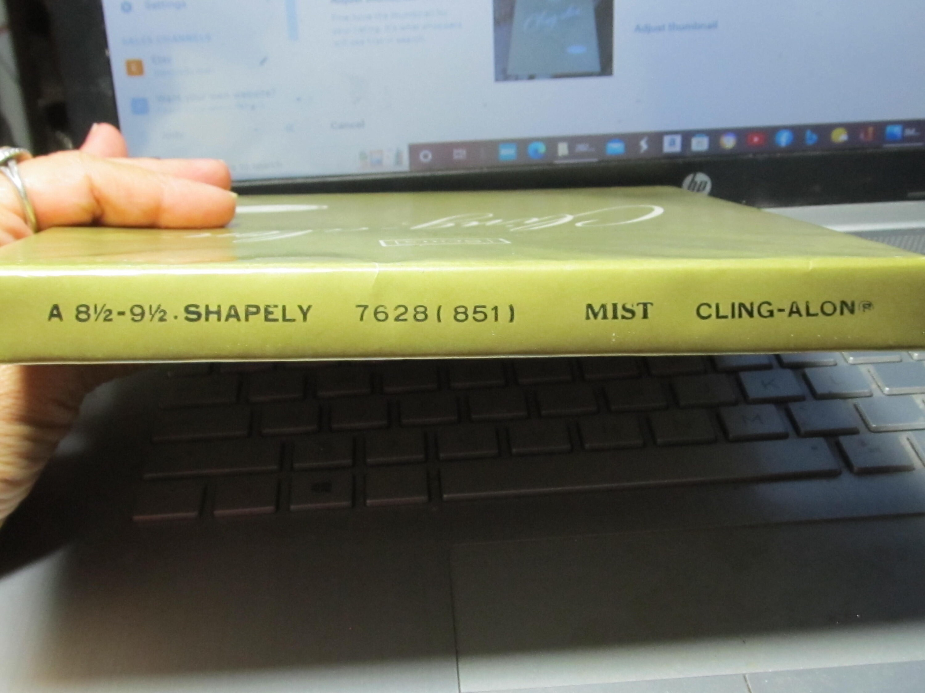 Vintage Sears Cling-alon Hosiery Cardboard Box Mist 8-1/2 - 9-1/2 ...