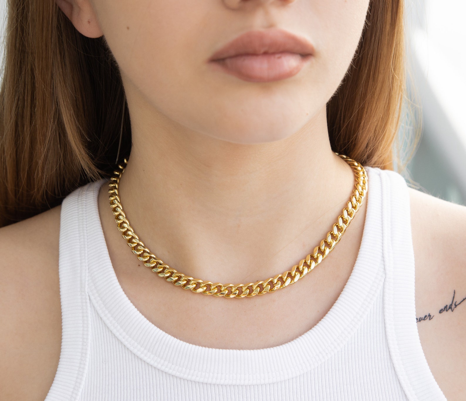 Gold Cuban Chain Necklace for Women Cuban Link Chain - Etsy