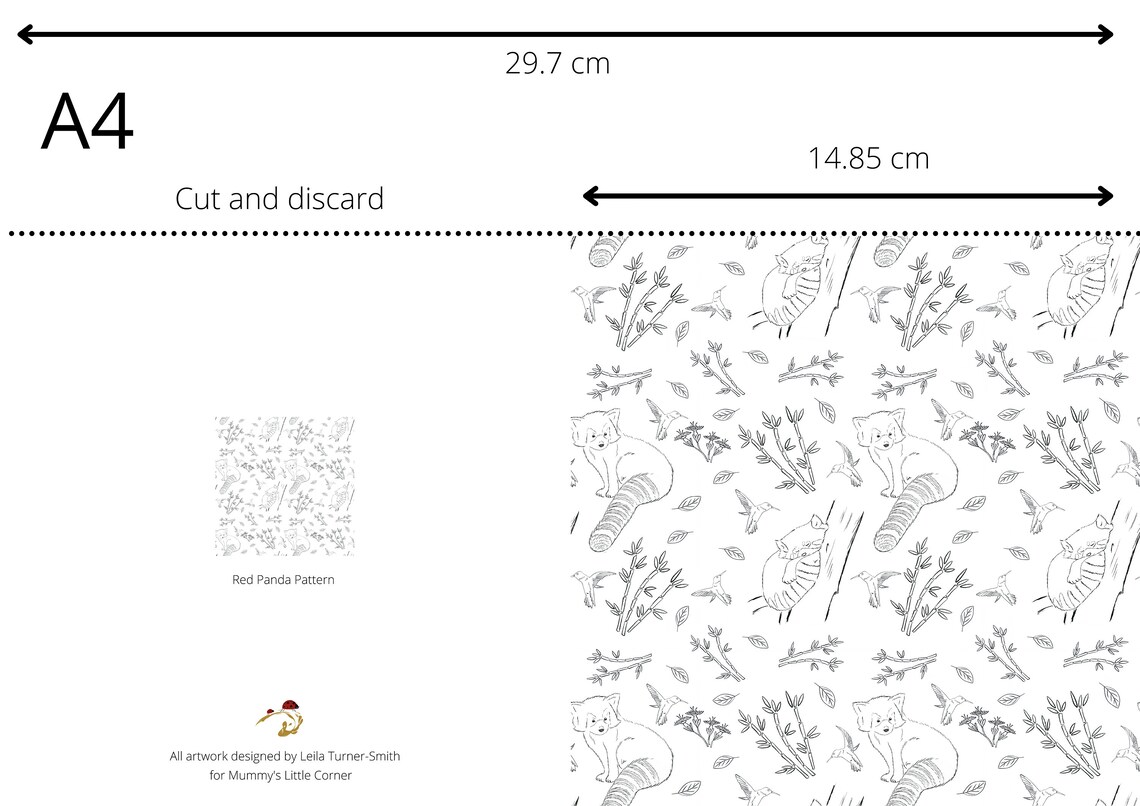 Printable Cards - Red Pandas - Original Artwork With the Option to ...